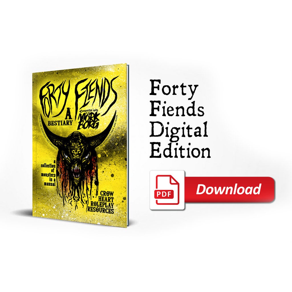 Forty Fiends - A Mork Borg Compatible Bestiary - Digital Only | Crow ...